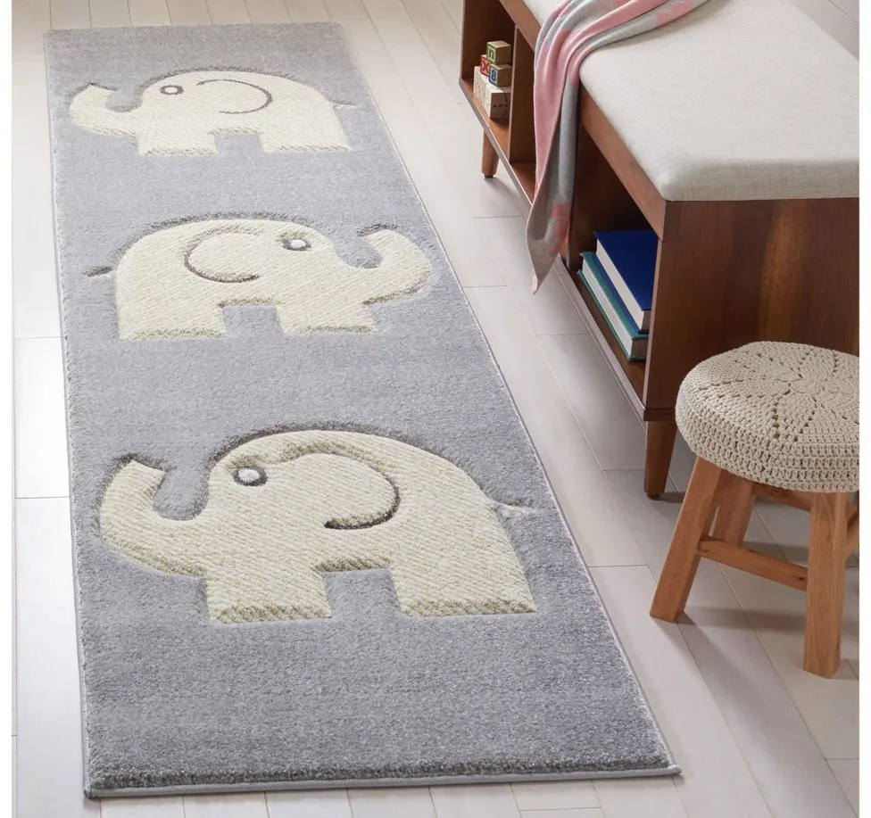 Carousel Baby Elephant Kids Runner Rug