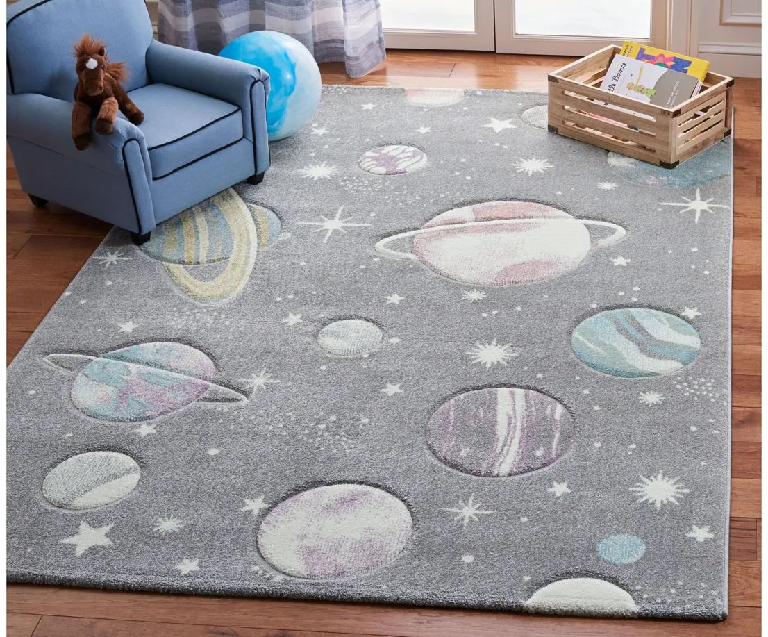 Carousel Planets Kids Area Rug