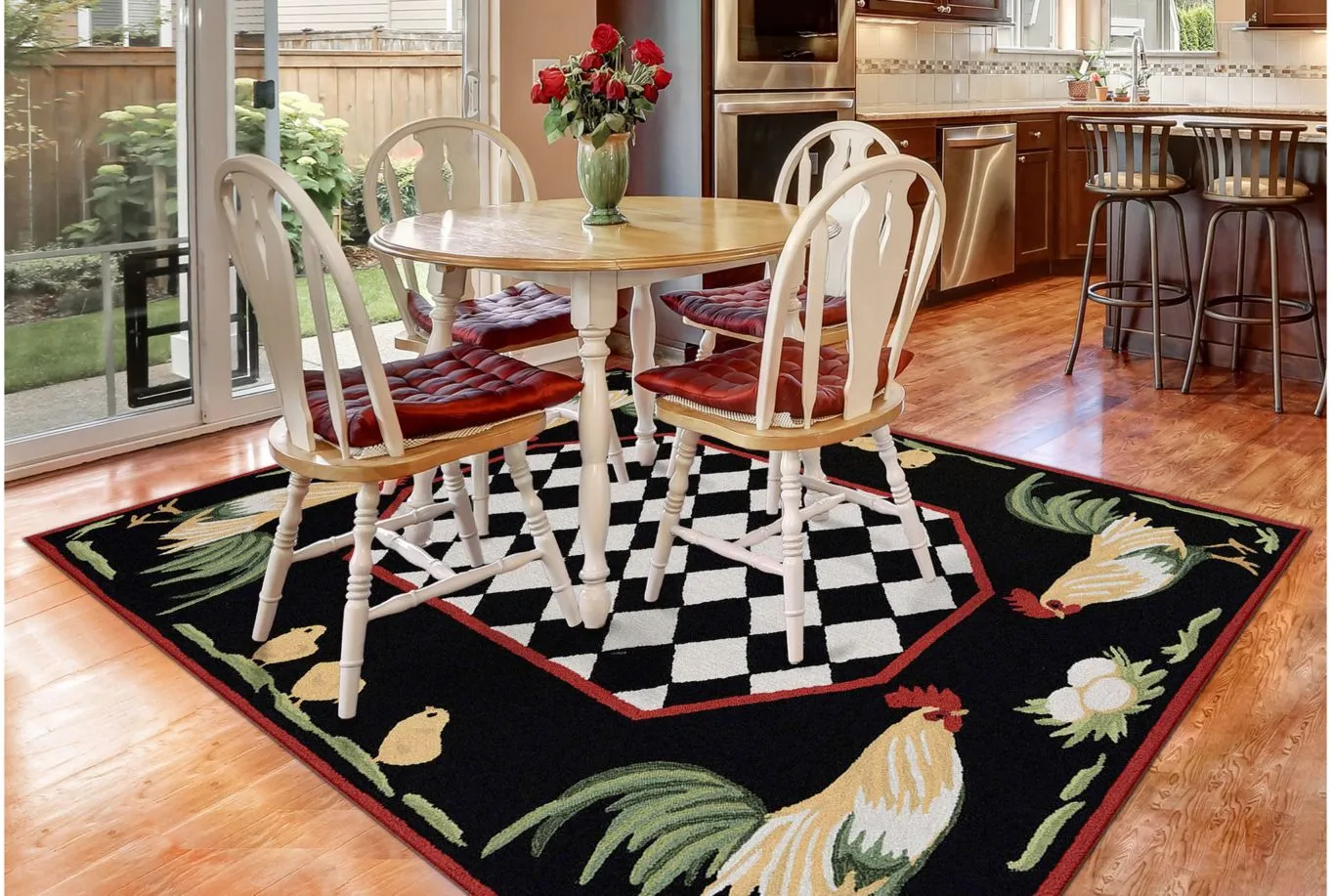 Liora Manne Rooster Front Porch Rug