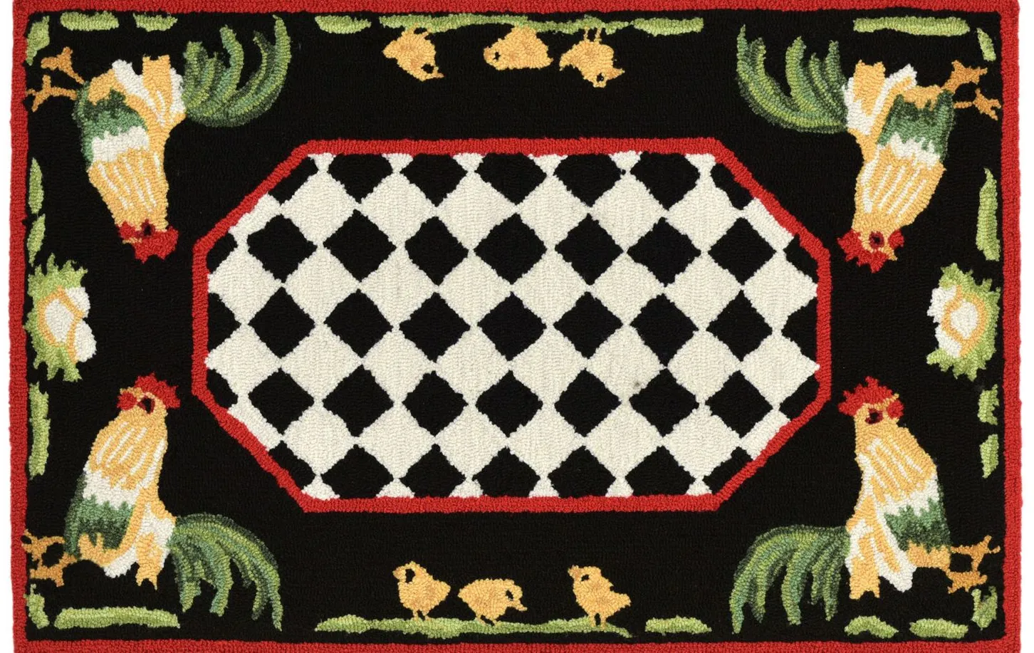 Liora Manne Rooster Front Porch Rug