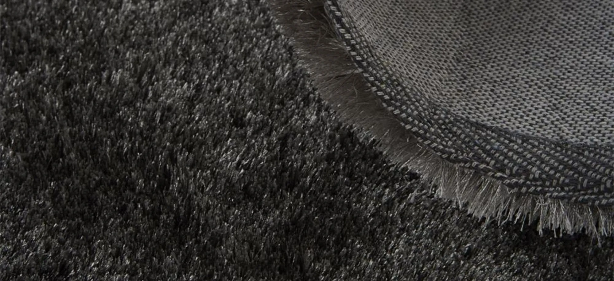 Indochine Plush Shag Area Rug with Metallic Sheen