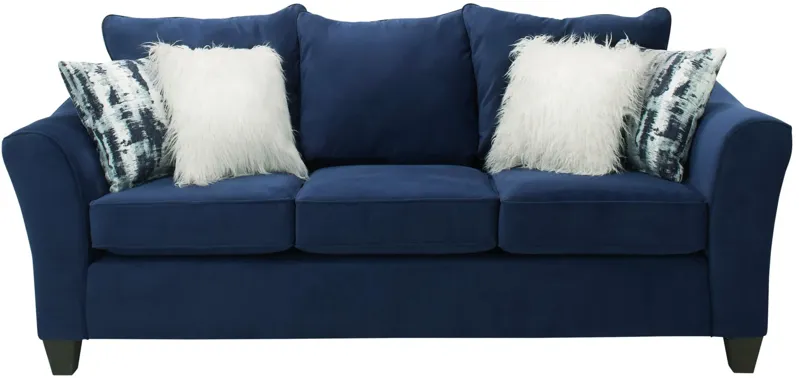 Audrey Sofa in Blue by Delta Furniture Mfg