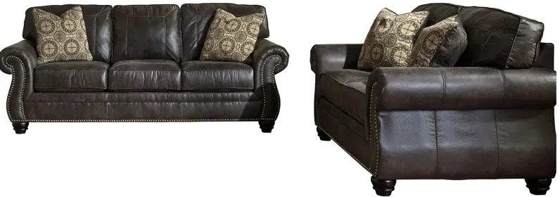 Breville Sofa and Loveseat in Charcoal by Ashley Furniture
