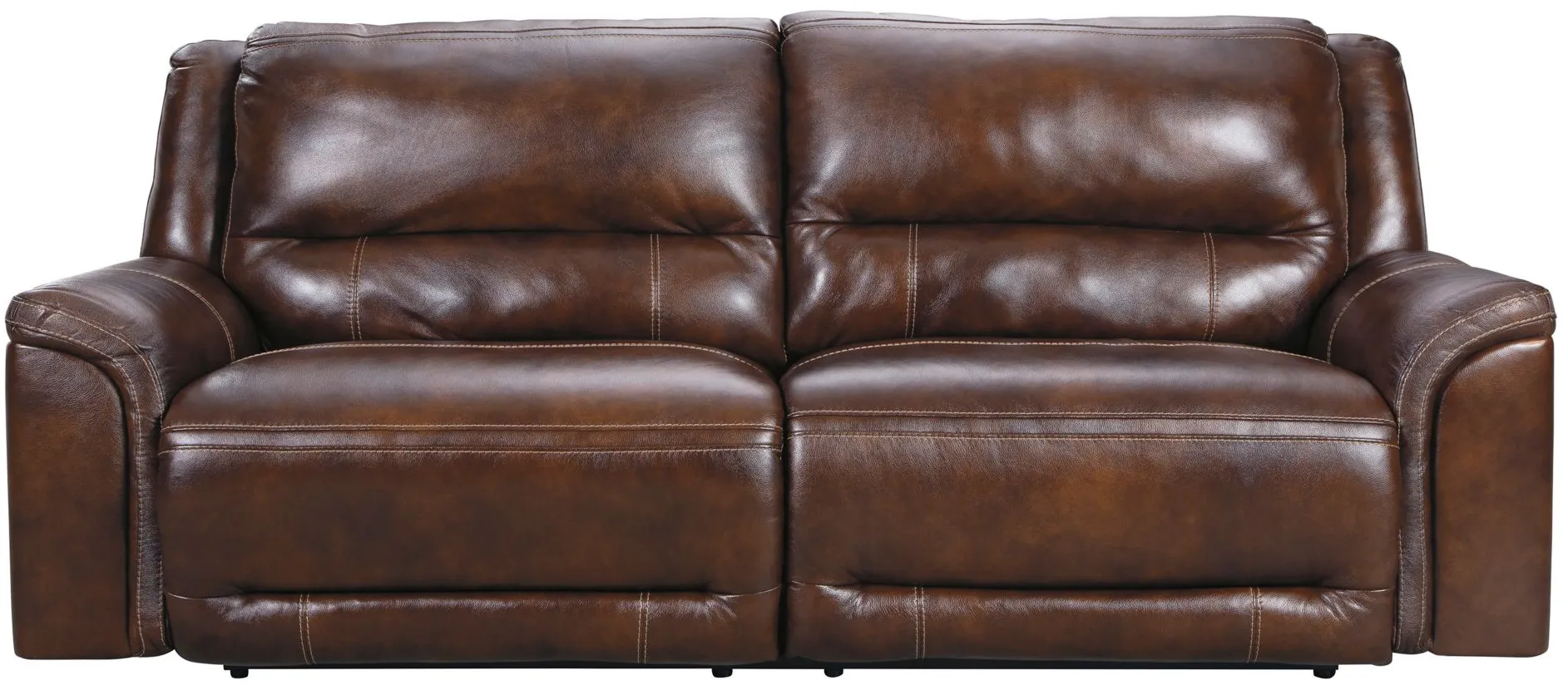 Lydia Power Reclining Sofa w/Power Headrest in Mahogany by Ashley Furniture
