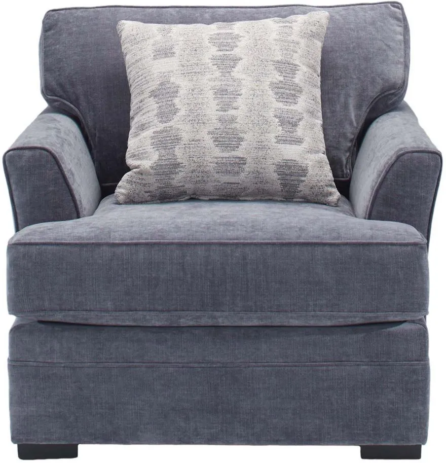 Sansa Chair in Bianca Prussian by Jonathan Louis