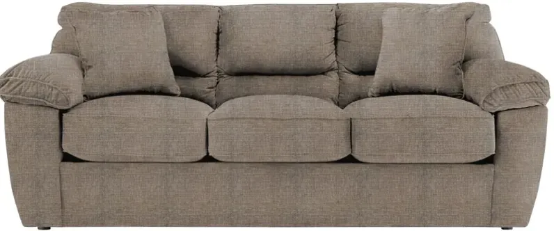 Rockport Queen Sleeper Sofa in Braxton Stone by Overnight Sofa.