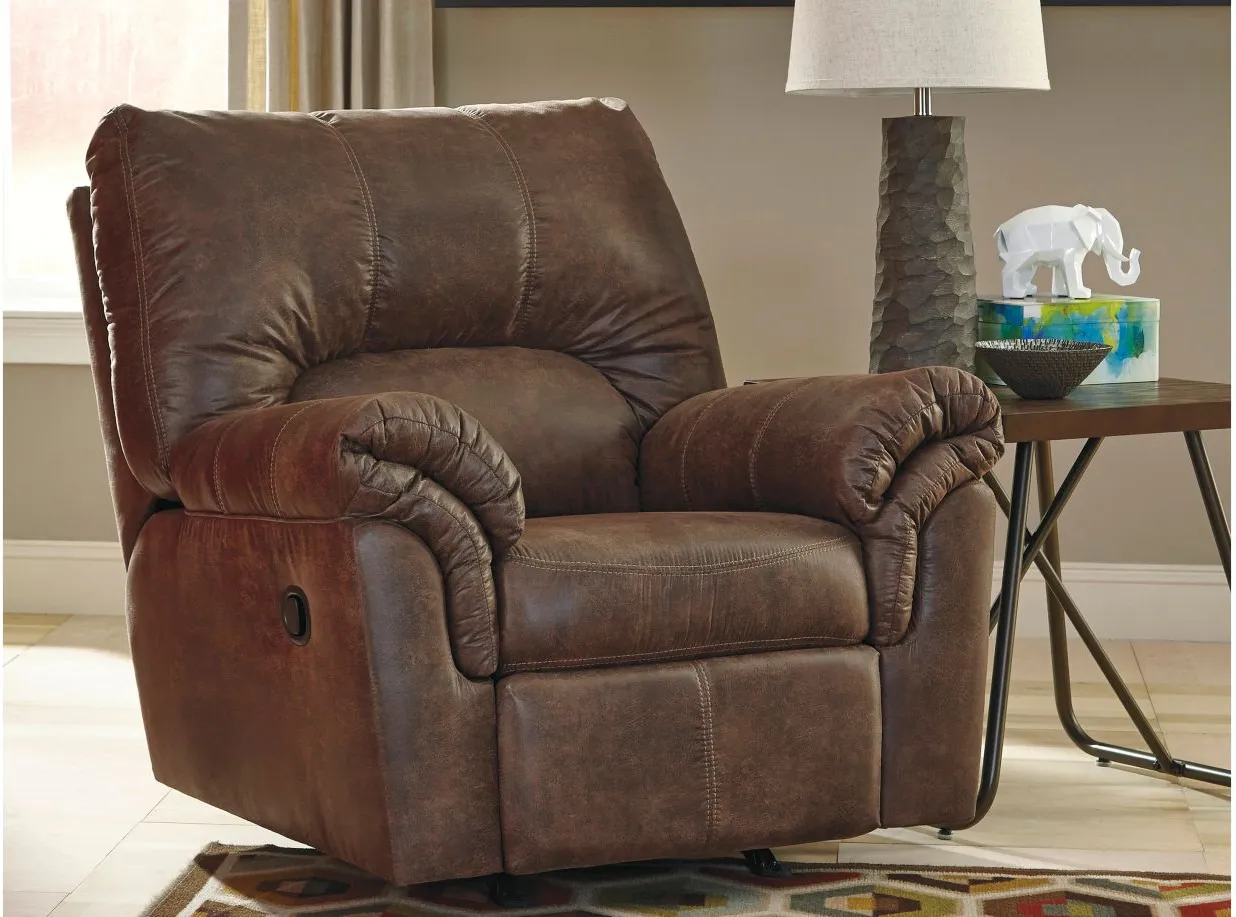 Livingston Rocker Recliner in Brown by Ashley Furniture