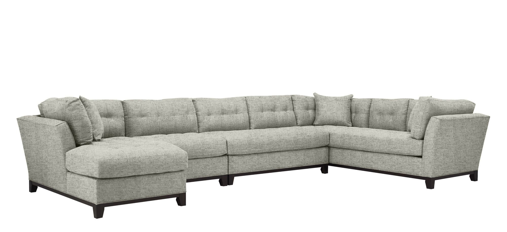 Cityscape 4-pc. Sectional with Lefthand Facing Chaise and Armless Chair