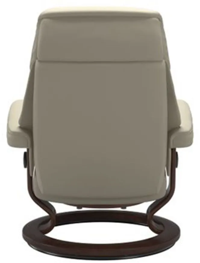Stressless Ruby Large Classic Leather Reclining Chair and Ottoman