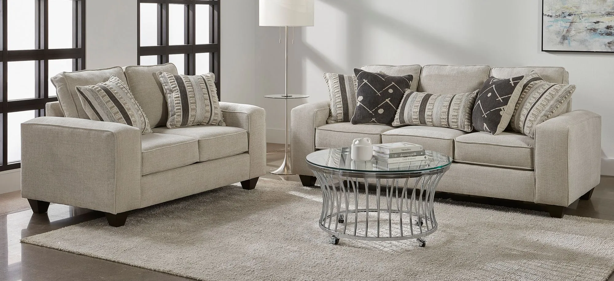 Alston Chenille 2-pc. Sofa and Loveseat Set