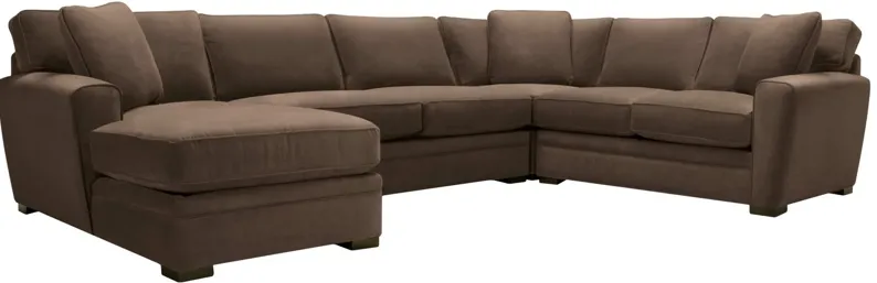 Artemis II 4-pc. Left Hand Facing Sectional Sofa in Gypsy Chocolate by ...