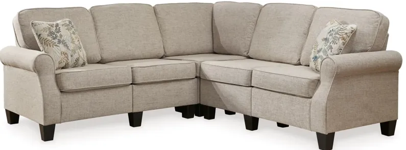 Alessio 4-Piece Sectional in Beige by Ashley Furniture
