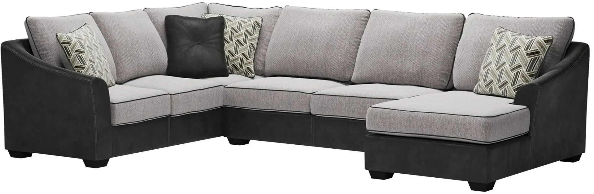 Bilgray 3-Piece Sectional in Pewter by Ashley Furniture
