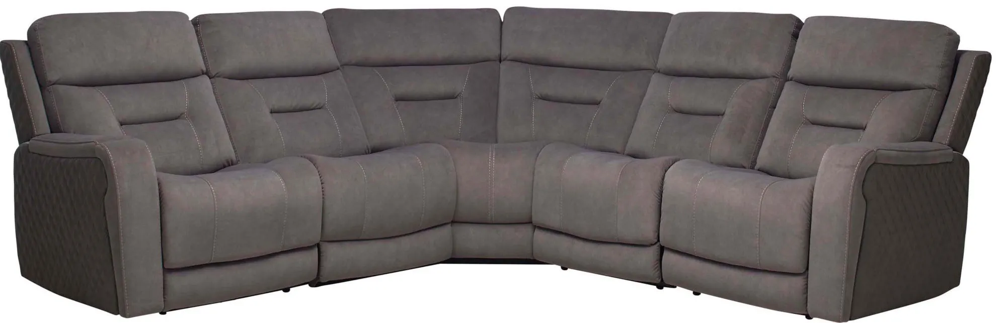 Irving 5-pc. Power Sectional in Arula Elephant by Bellanest