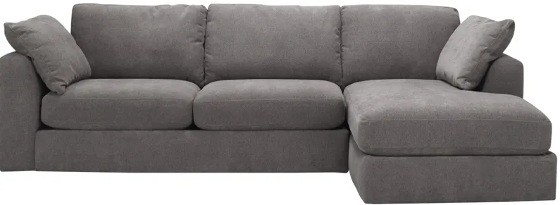 Nappily 2-pc. Sectional in Graphite by Alan White by Raymour & Flanigan ...