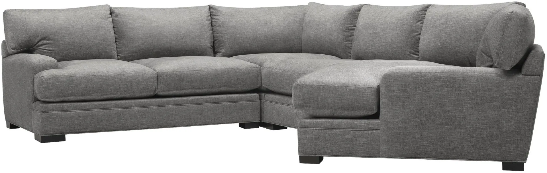 Braelyn 4-pc. Microfiber Sectional Sofa in Alton Gull Silver by H.M. Richards