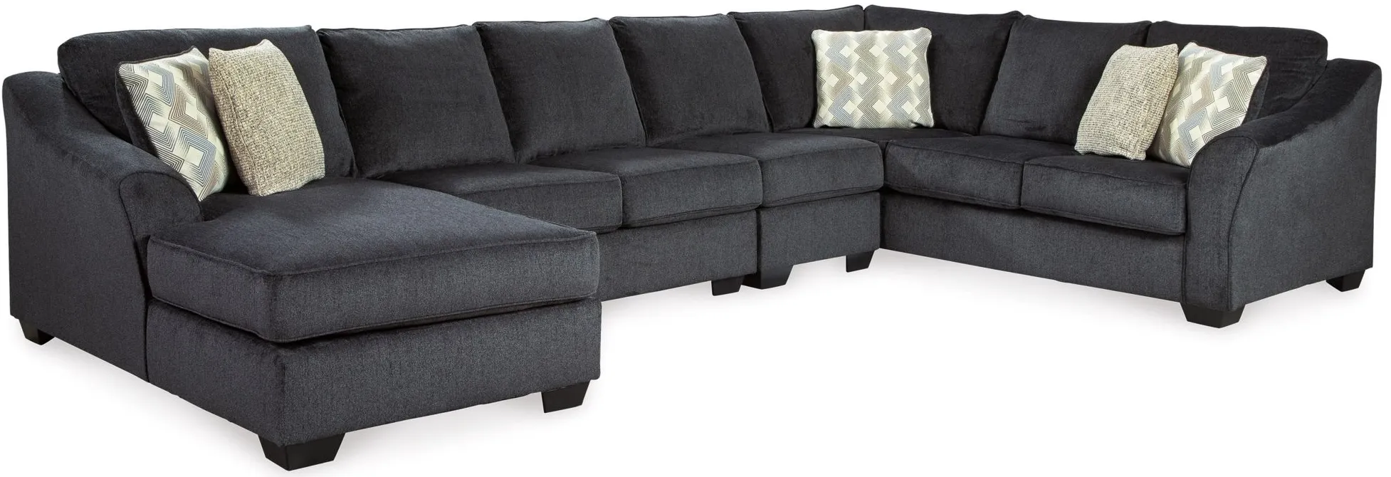 Eltmann 4-Piece Sectional with Chaise in Slate by Ashley Furniture