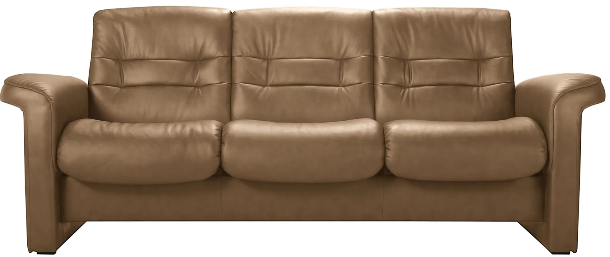 Stressless Sapphire Leather Reclining Low-Back Sofa