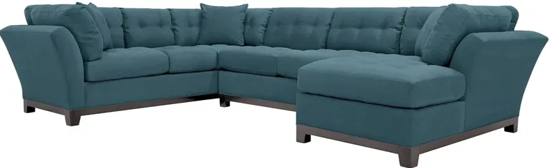 Metropolis 3-pc. Right Hand Facing Sectional Sofa in Suede So Soft ...