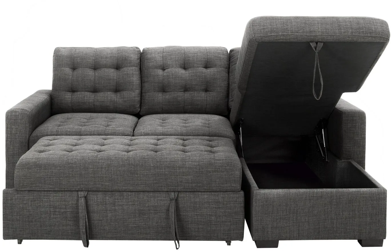 Brynn 2-pc. Sofa Chaise w/ Pop Up Sleeper and Storage