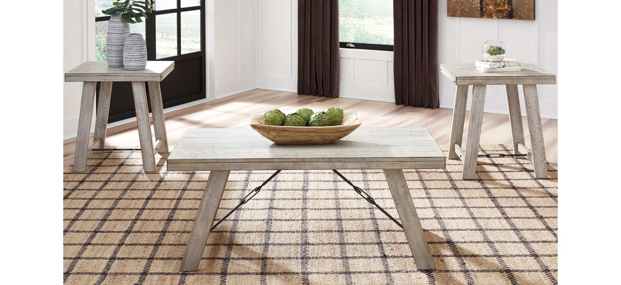 Carynhurst Casual Occasional 3-Piece Table Set