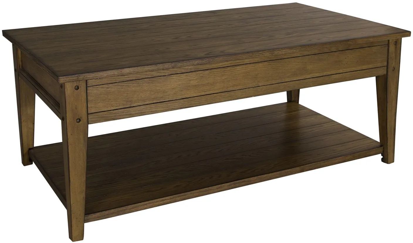 Lake House Rectangular Lift-Top Coffee Table