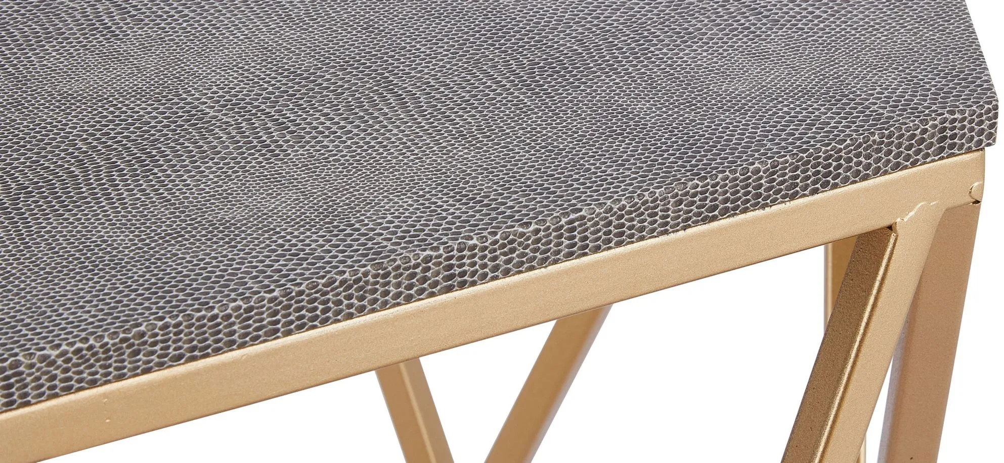 Cressa Faux Shagreen End Table