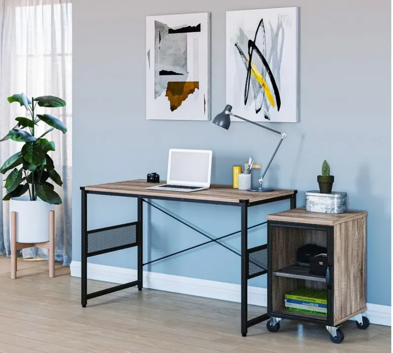 Riveted Collection Industrial Mobile Personal Cabinet by OfficeSource