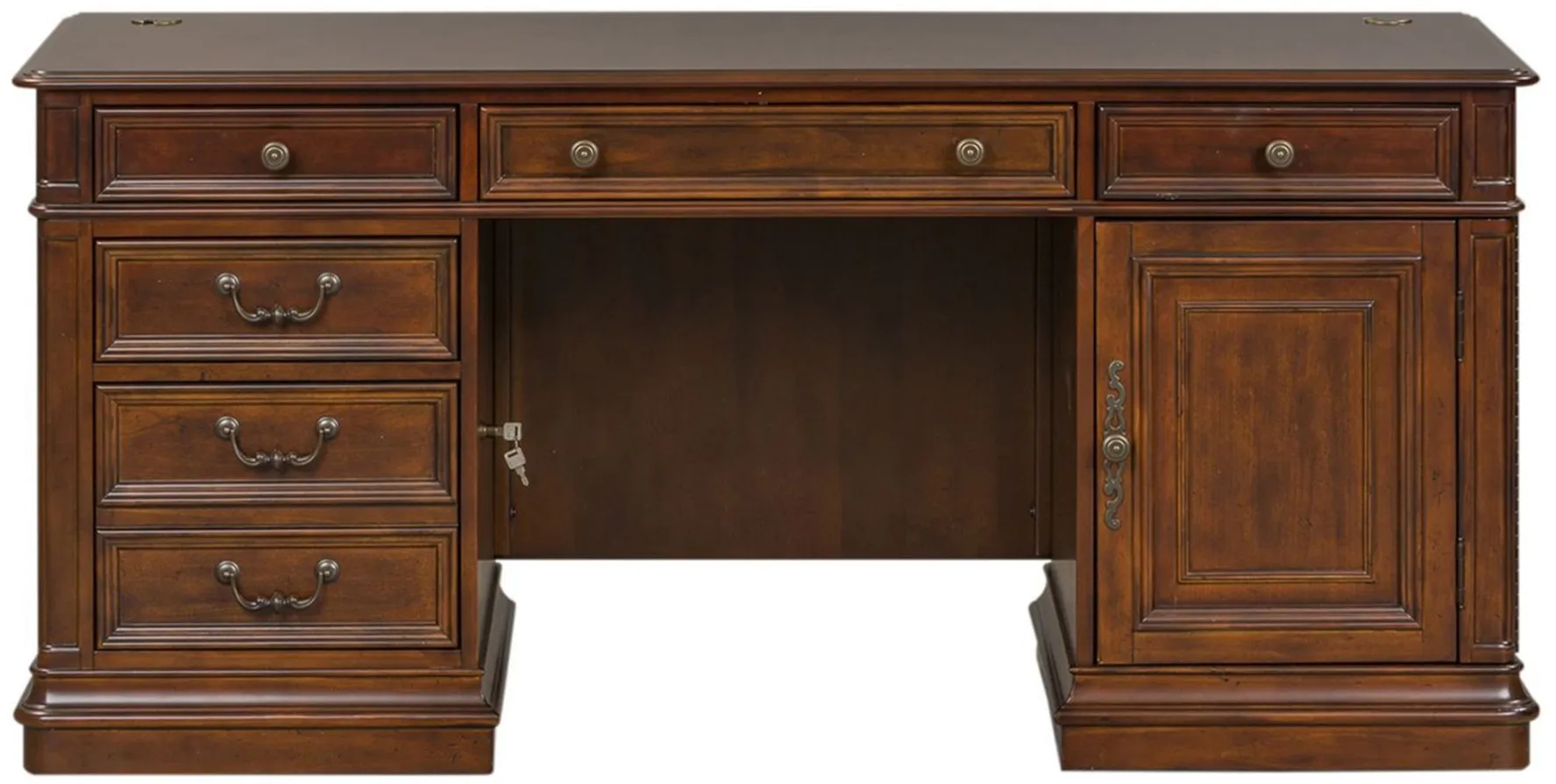 Brayton Manor Computer Credenza Desk in Dark Brown by Liberty Furniture ...