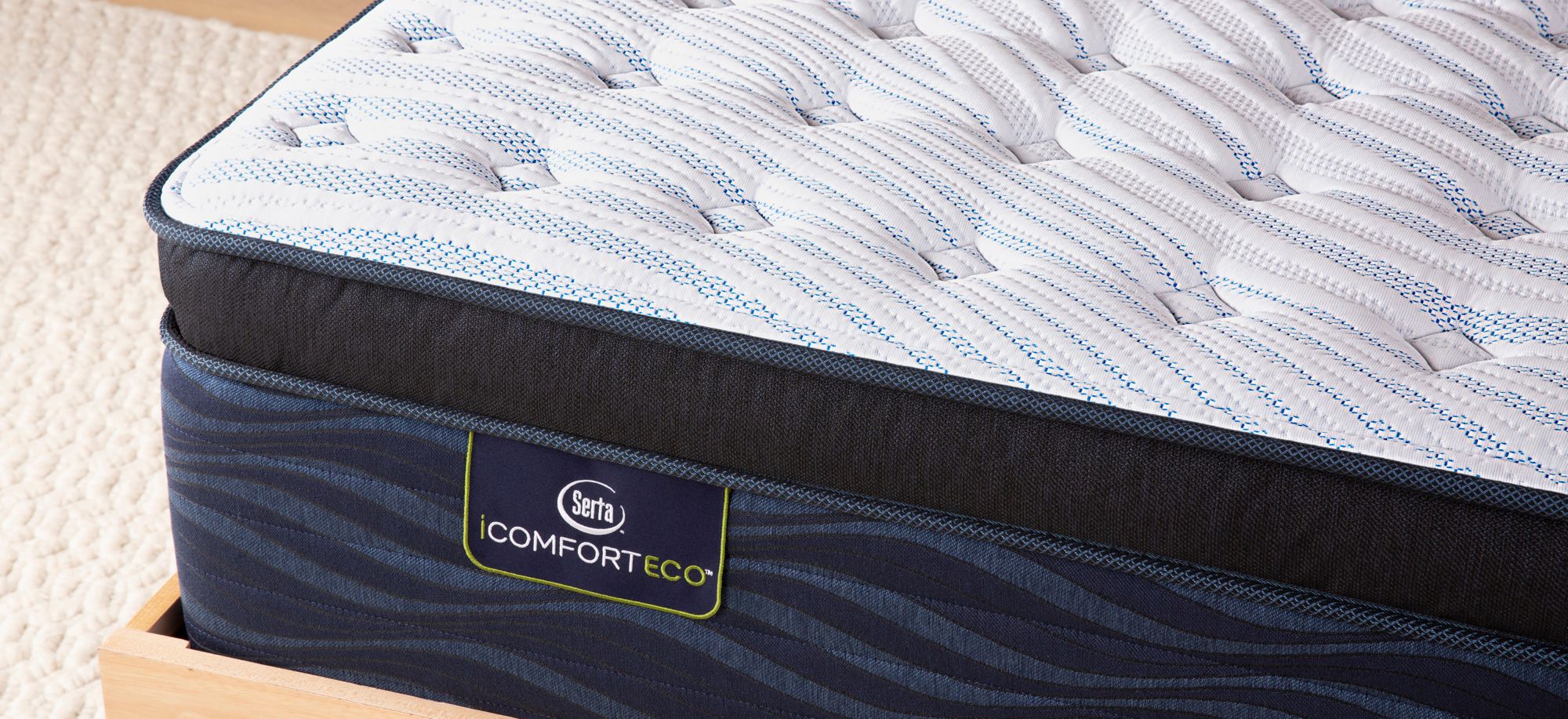 Serta iComfortECOâ ¢ Q20GL Firm Pillow Top Quilted Hybrid