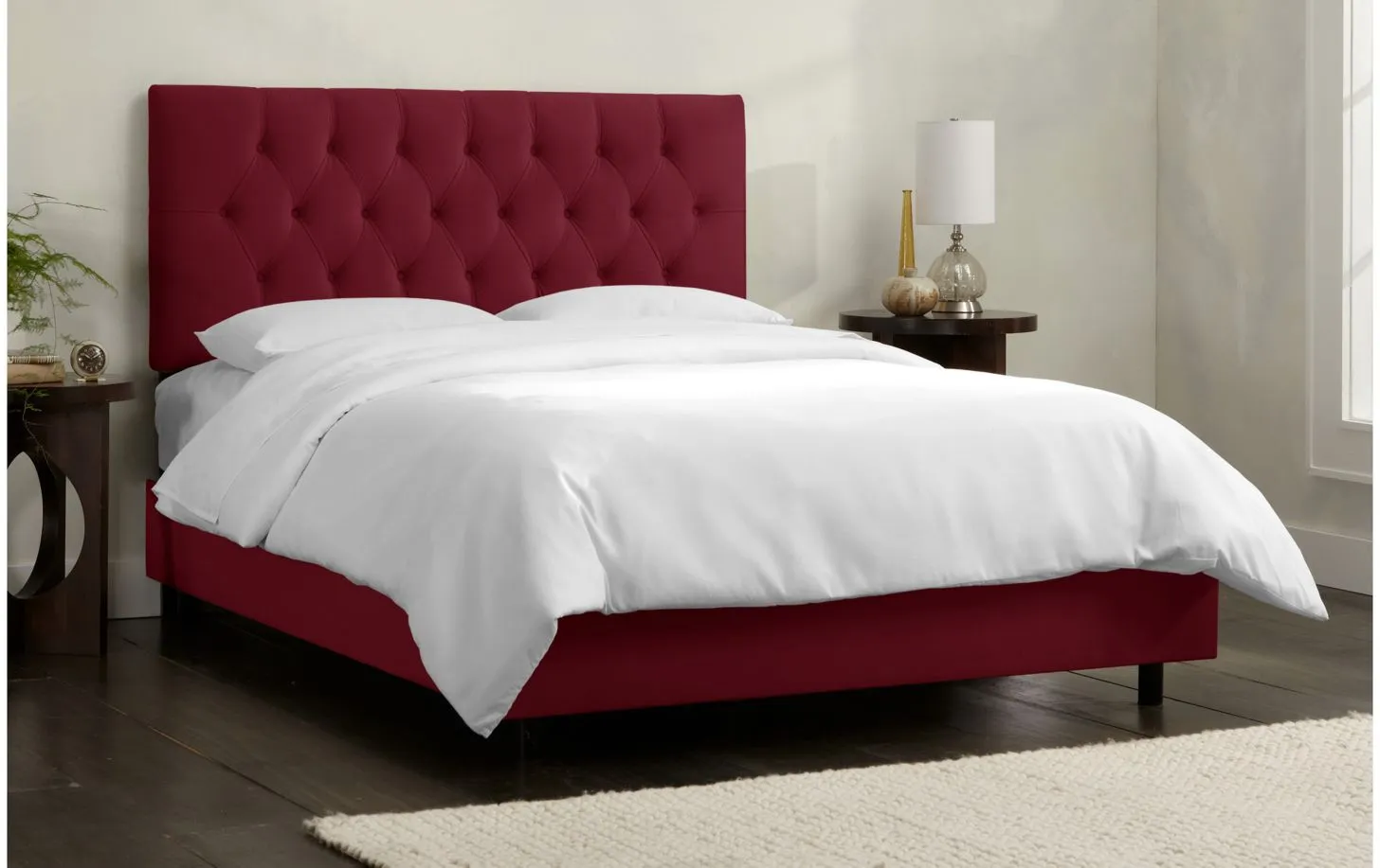 Blanchard Diamond Tufted Square Bed