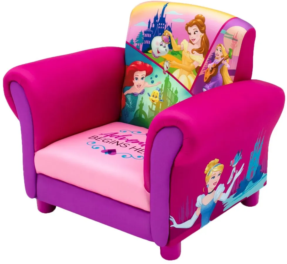 Disney Princess Upholstered Kids Chair by Delta Children