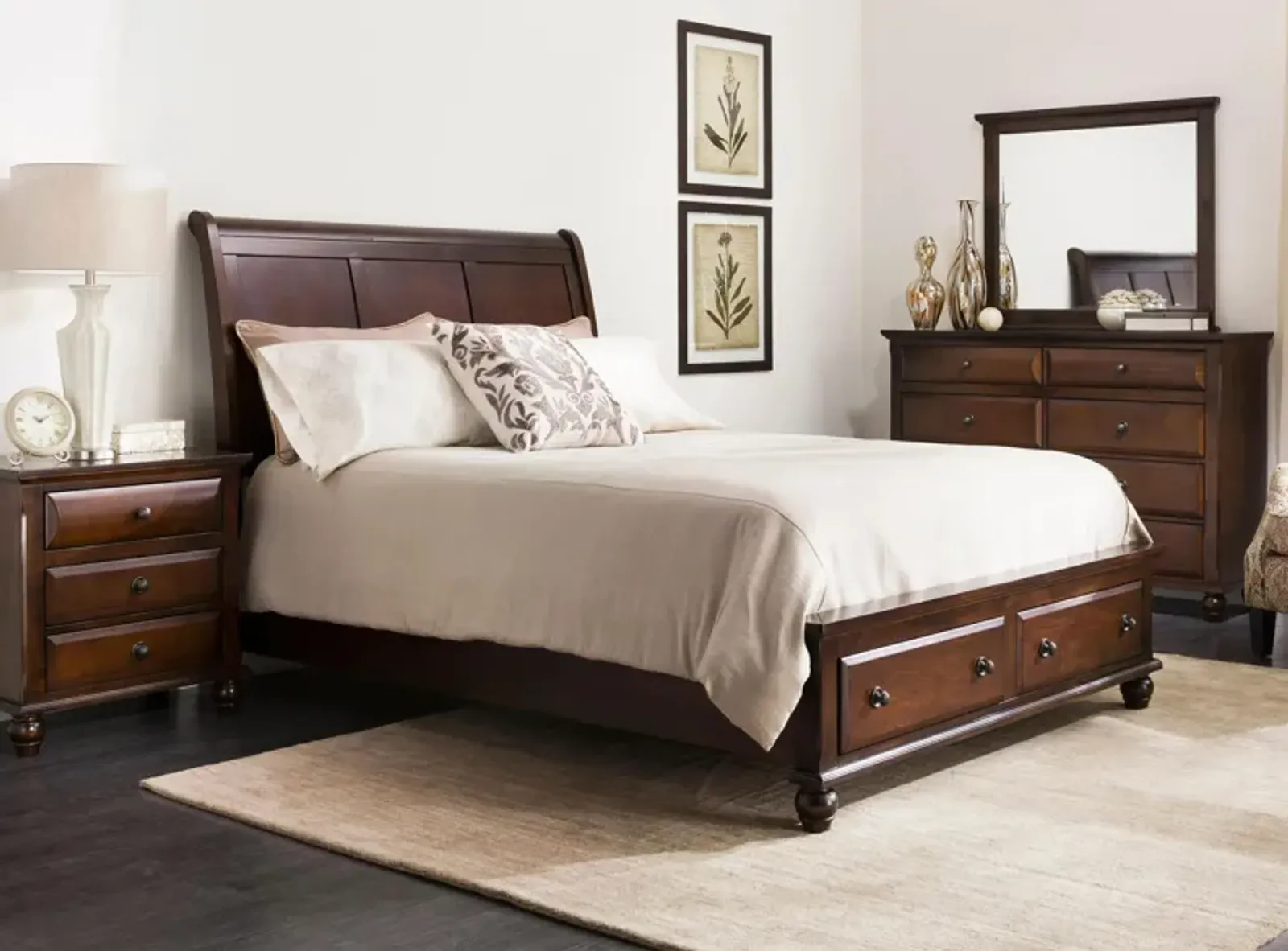 Clarion 4 pc. Platform Bedroom Set w Storage Bed by Raymour Flanigan Furniture
