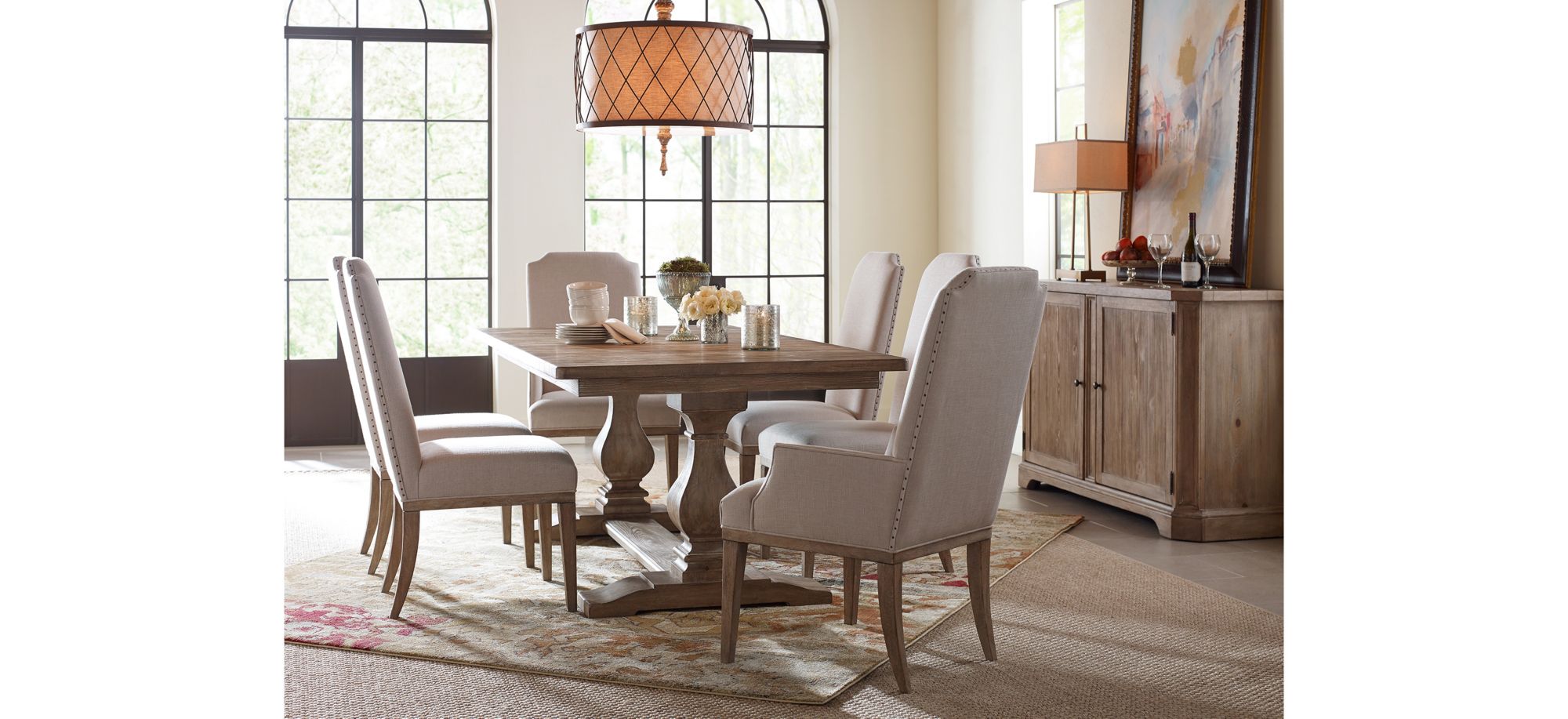 Monteverdi By Rachael Ray Rectangular Trestle Table