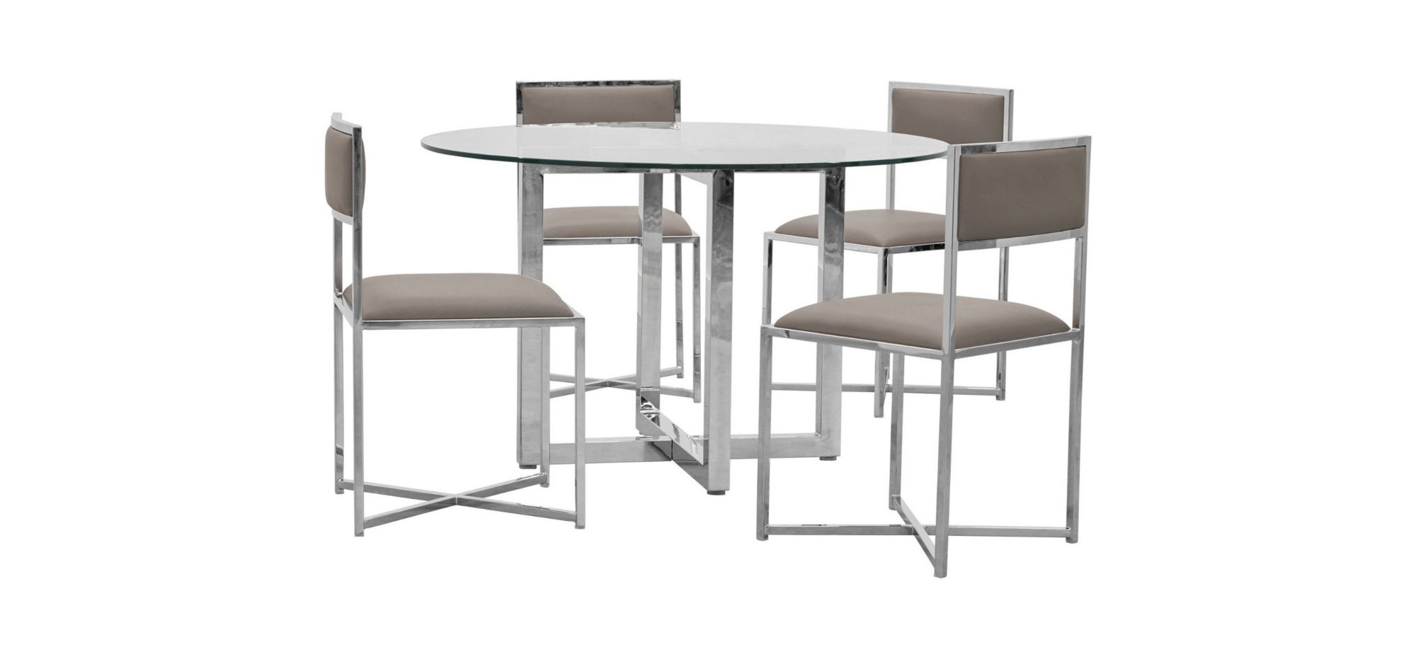 Amalfi Round Glass Pub Table