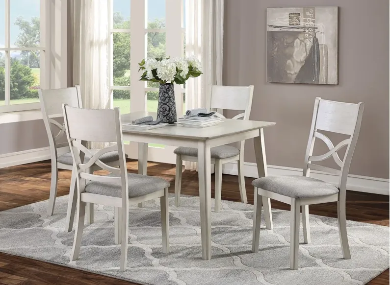 Brisa 5-pc Dining Set in Antique White by Homelegance by Raymour ...