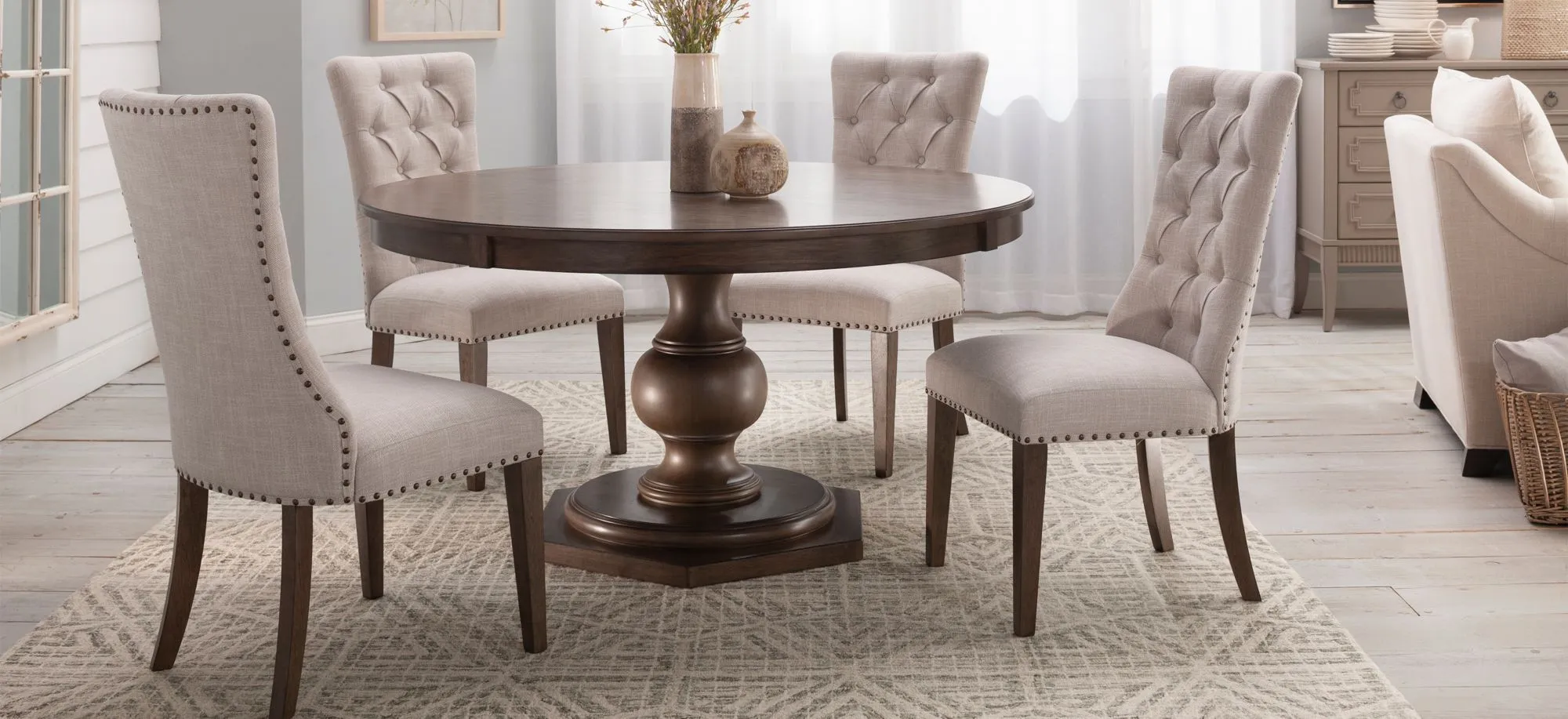Tatum Dining Table in Brown by Bellanest