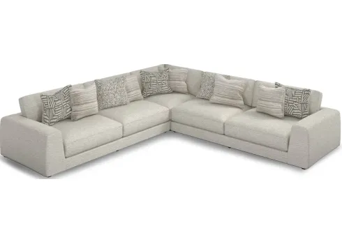 Monterey Park Off White 3 Pc Sectional by Rooms To Go Furniture