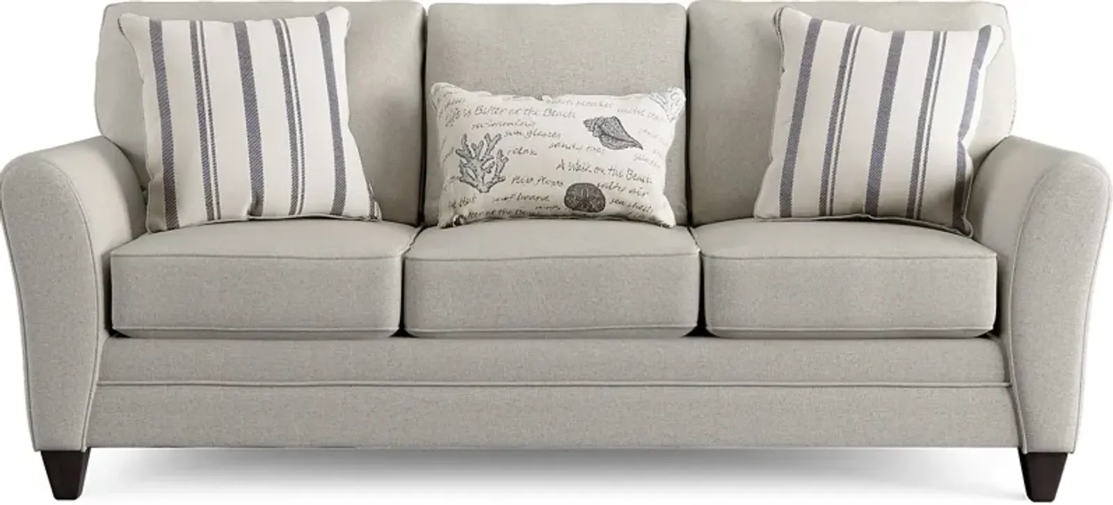 Beachfront Silver Sofa by Rooms To Go Furniture