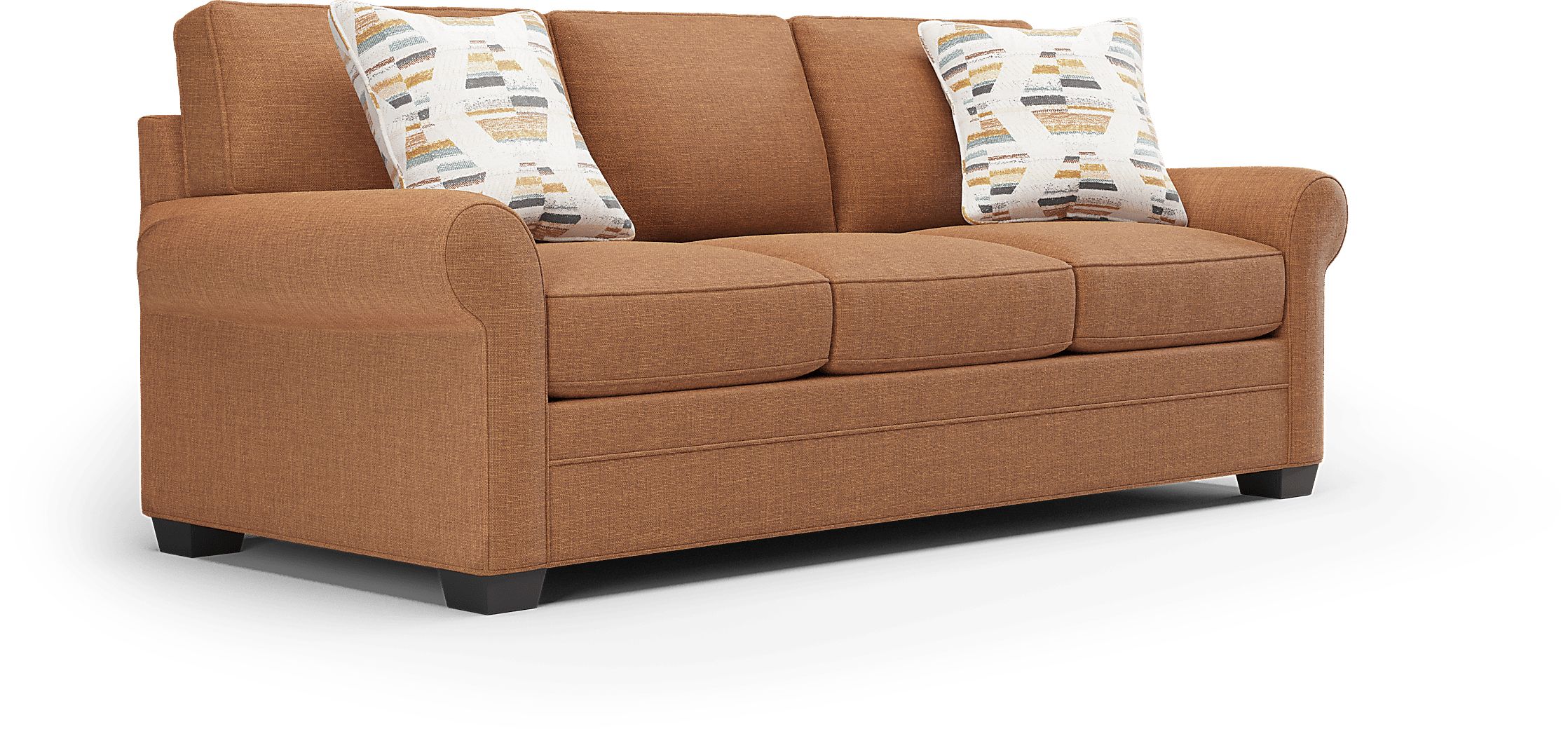 Cindy Crawford Home Bellingham Russet Textured Sofa