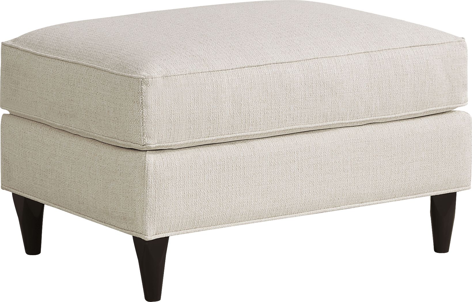 Cindy Crawford Home Hanover Off-White Textured Ottoman