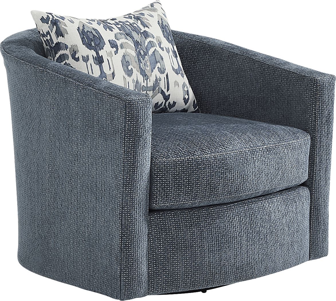 Spellman Blue Swivel Chair