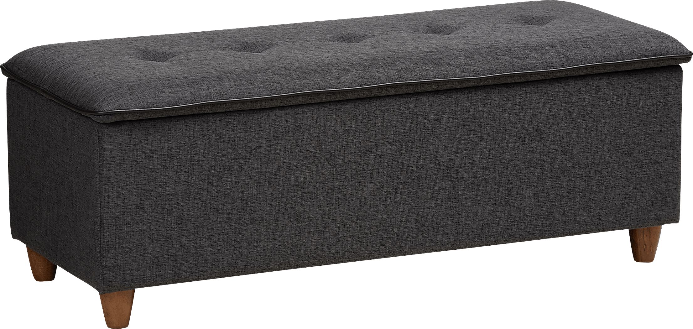 Gioni Dark Gray Storage Ottoman