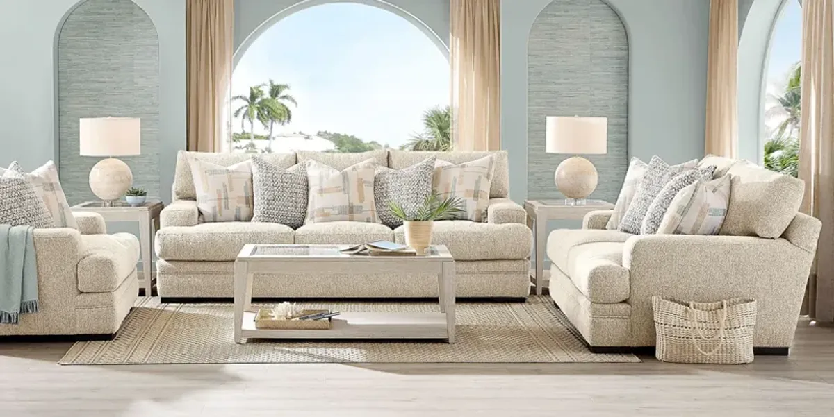 Channel Park Oatmeal 5 Pc Living Room by Rooms To Go | Furniture.com