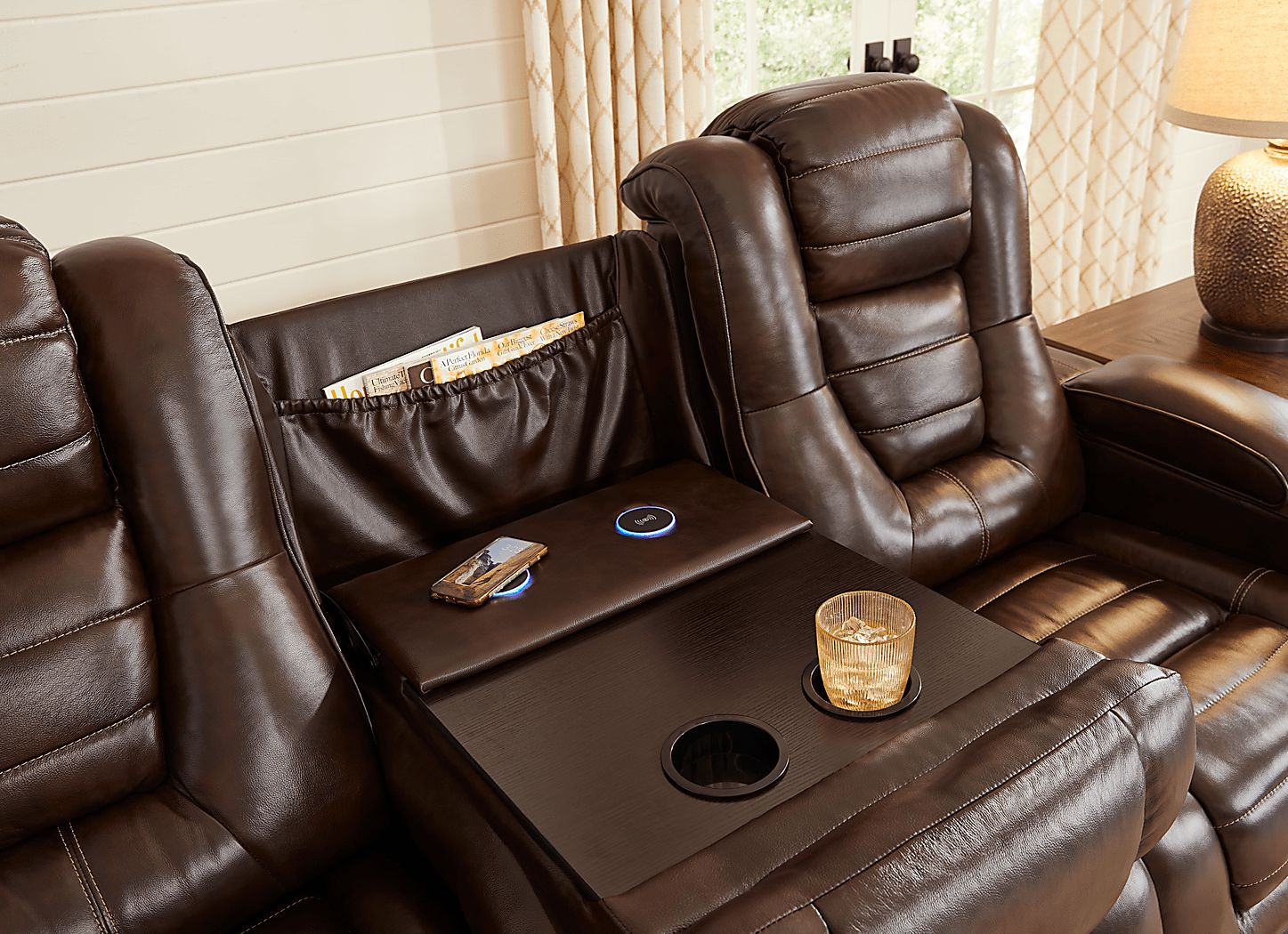 Eric Church Highway To Home Renegade Brown Leather 2 Pc Living Room ...