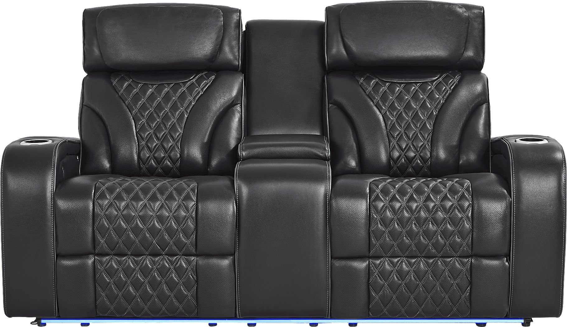 Horizon Ridge Black Leather 6 Pc Triple Power Reclining Living Room ...