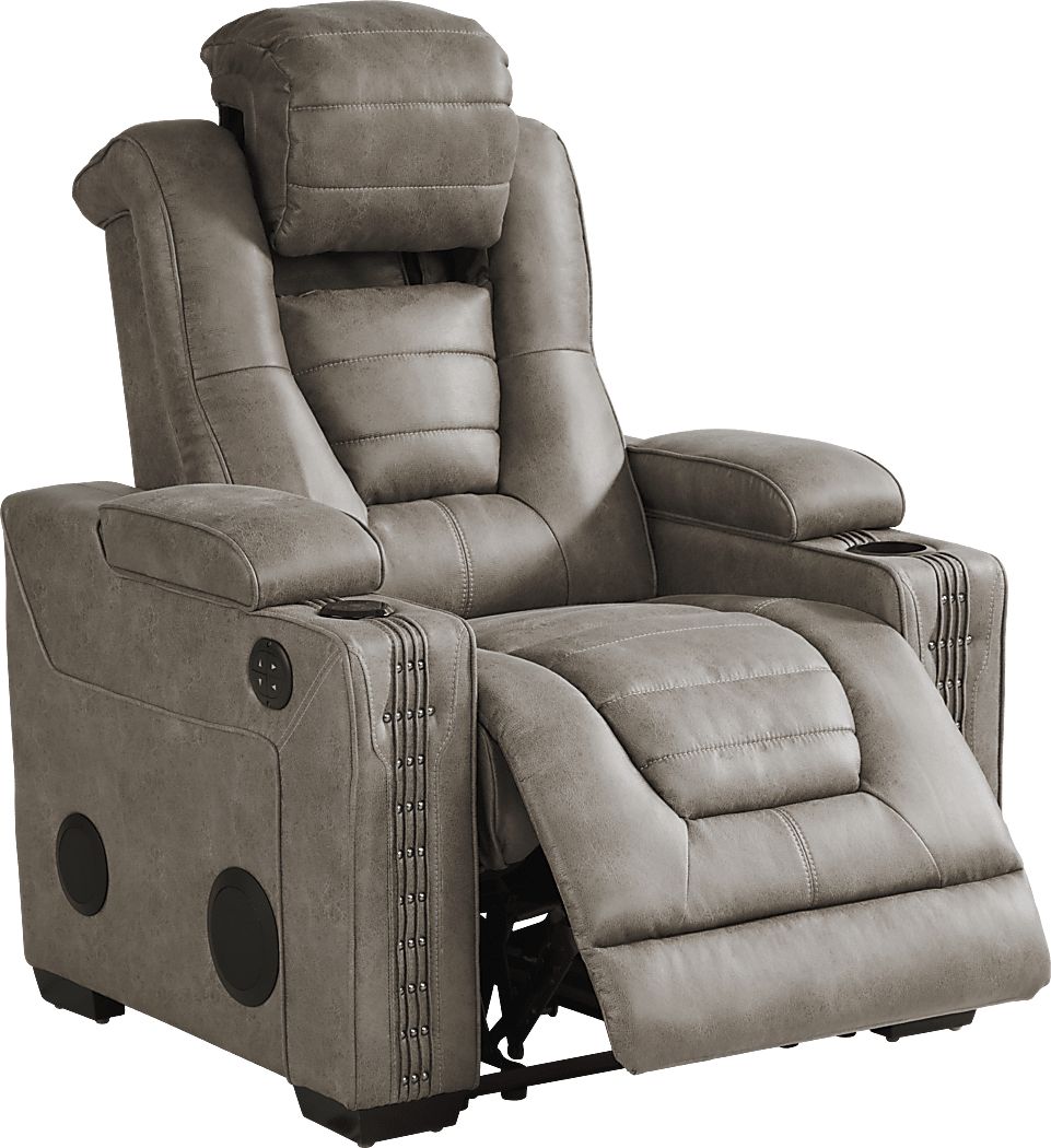 Eric Church Highway To Home Chief Taupe Dual Power Recliner