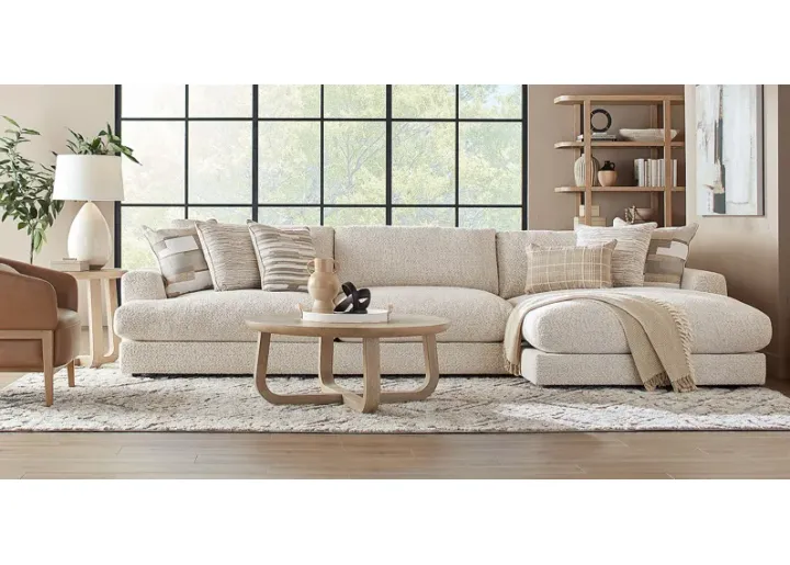 Montecito White 5 Pc Sectional Living Room by Rooms To Go Furniture