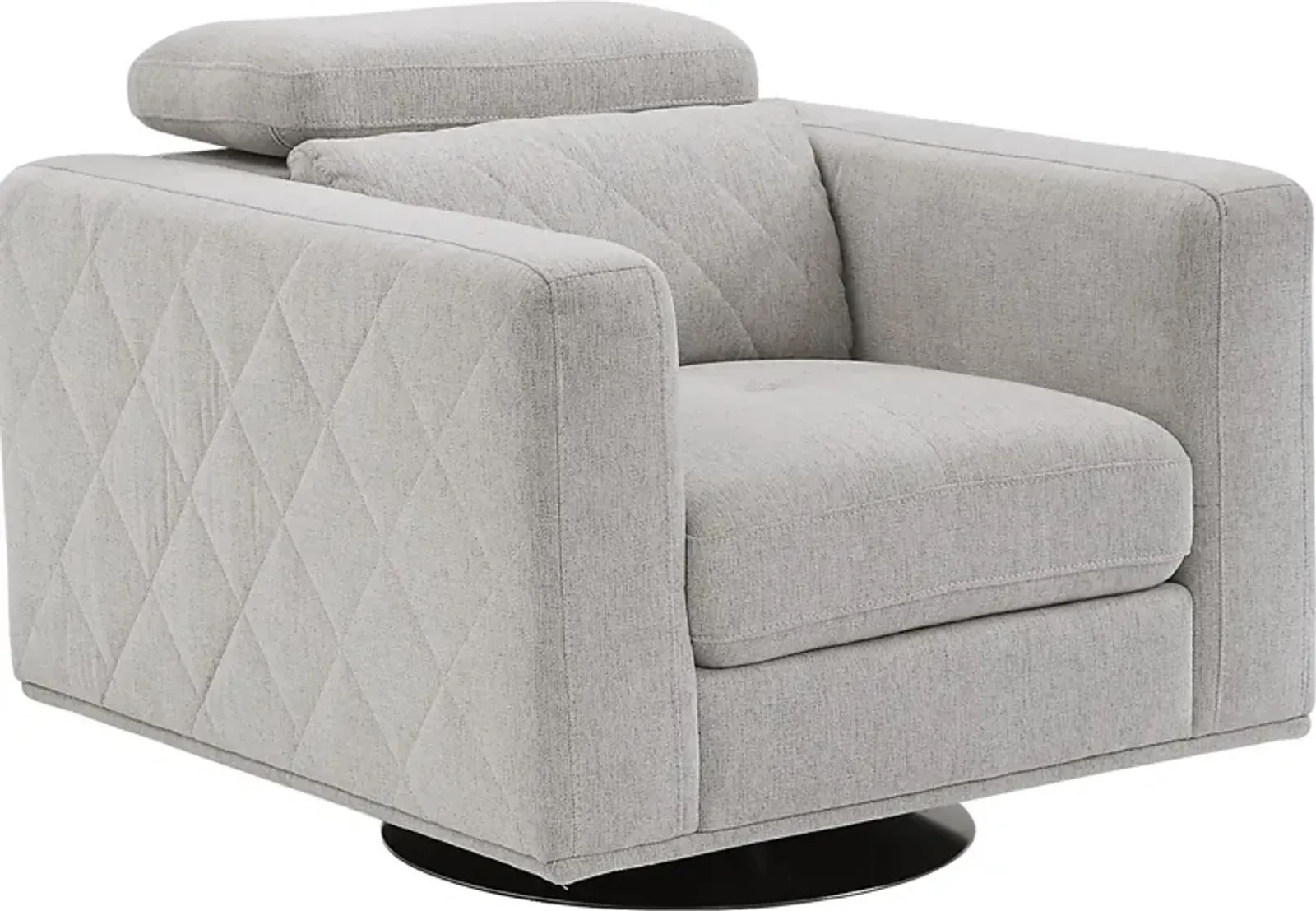 Via Sorrento Dove Swivel Chair by Rooms To Go Furniture