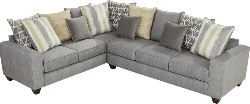 Robson Street Dark Gray 5 Pc Sectional Living Room